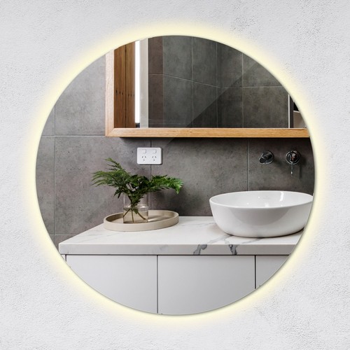 Large Wall Illuminated Led Mirror Warm Neutral Cold Light Premium ...