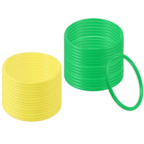 30 Pcs 5" Plastic Ring-Toss Rings for Bottles Carnival Rings Yellow ...