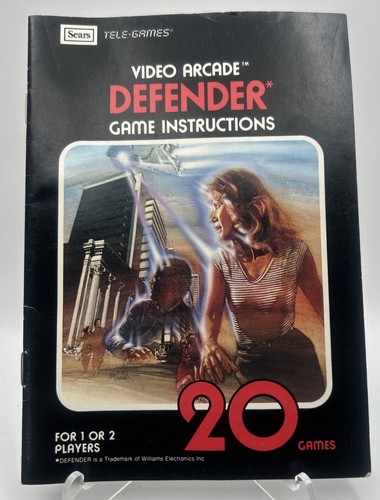 Defender (Atari 2600) By Sears Tele-Games in Box with Manual Tested ...