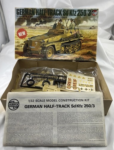 VINTAGE Airfix German Half Track Sd Kfz 250/3 1:32 Scale Model in Box | eBay