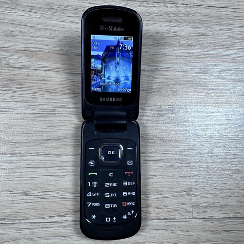 Samsung SGH-T259 Midnight Blue T-Mobile Rare Cellular Flip Phone Works ...
