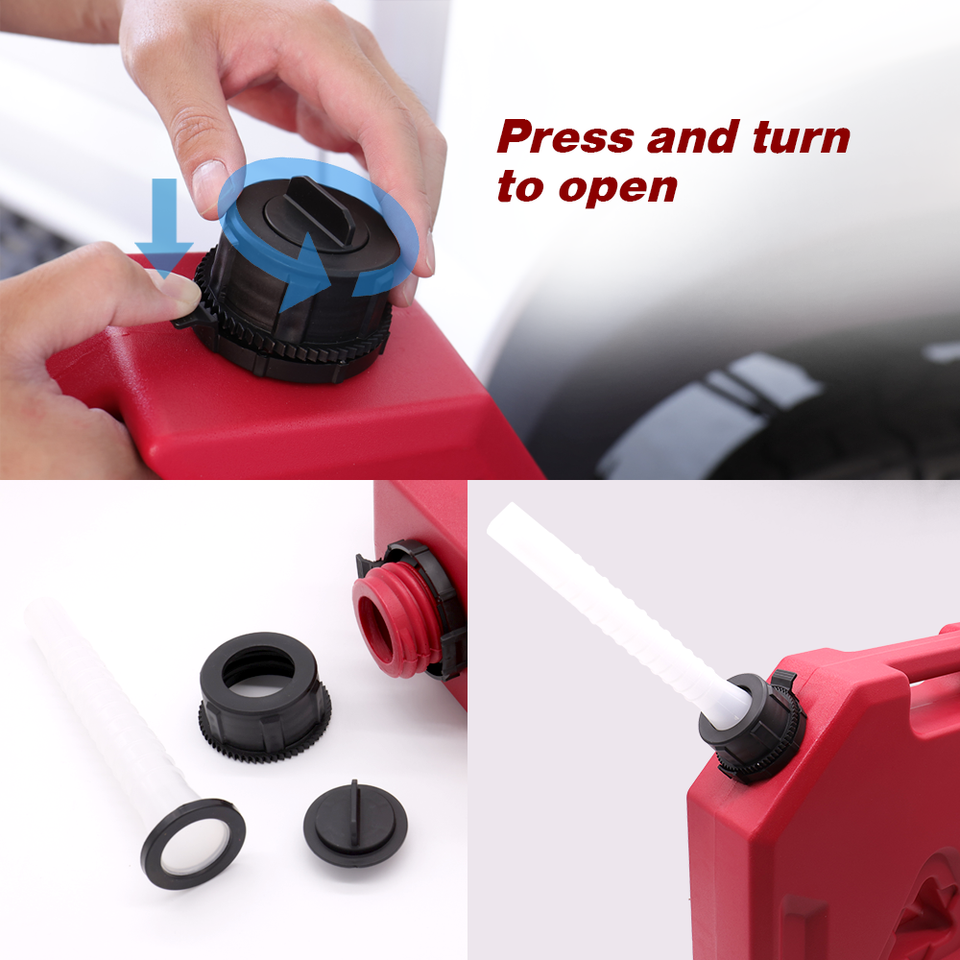 3 Gallon Fuel Pack Tank/Gas Can with Bracket, Off-Road, Easy to Carry ...