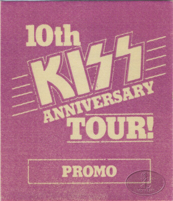 KISS 1982 10th ANNIVERSARY TOUR Backstage Pass | eBay