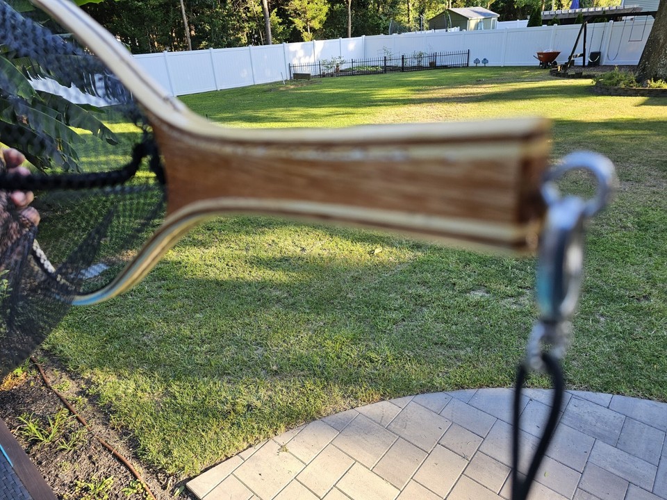 Eagle Claw Wood Trout Fishing 24" Net Rubberized Netting Catch Release ...