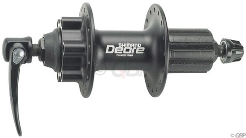 Shimano Deore FH-M525A Rear Hub - QR x 135mm, 6-Bolt, HG10, Black, 32H ...