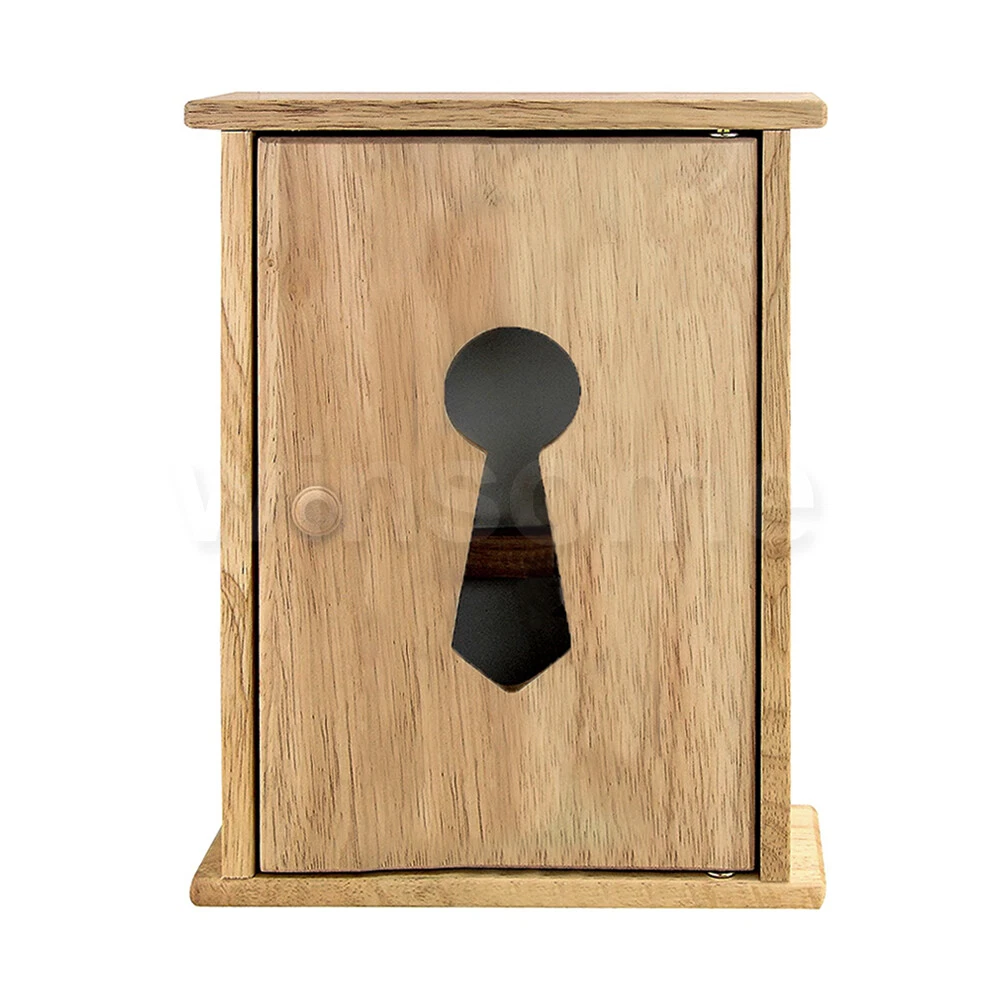 Wood Wall Cabinet Key Holder