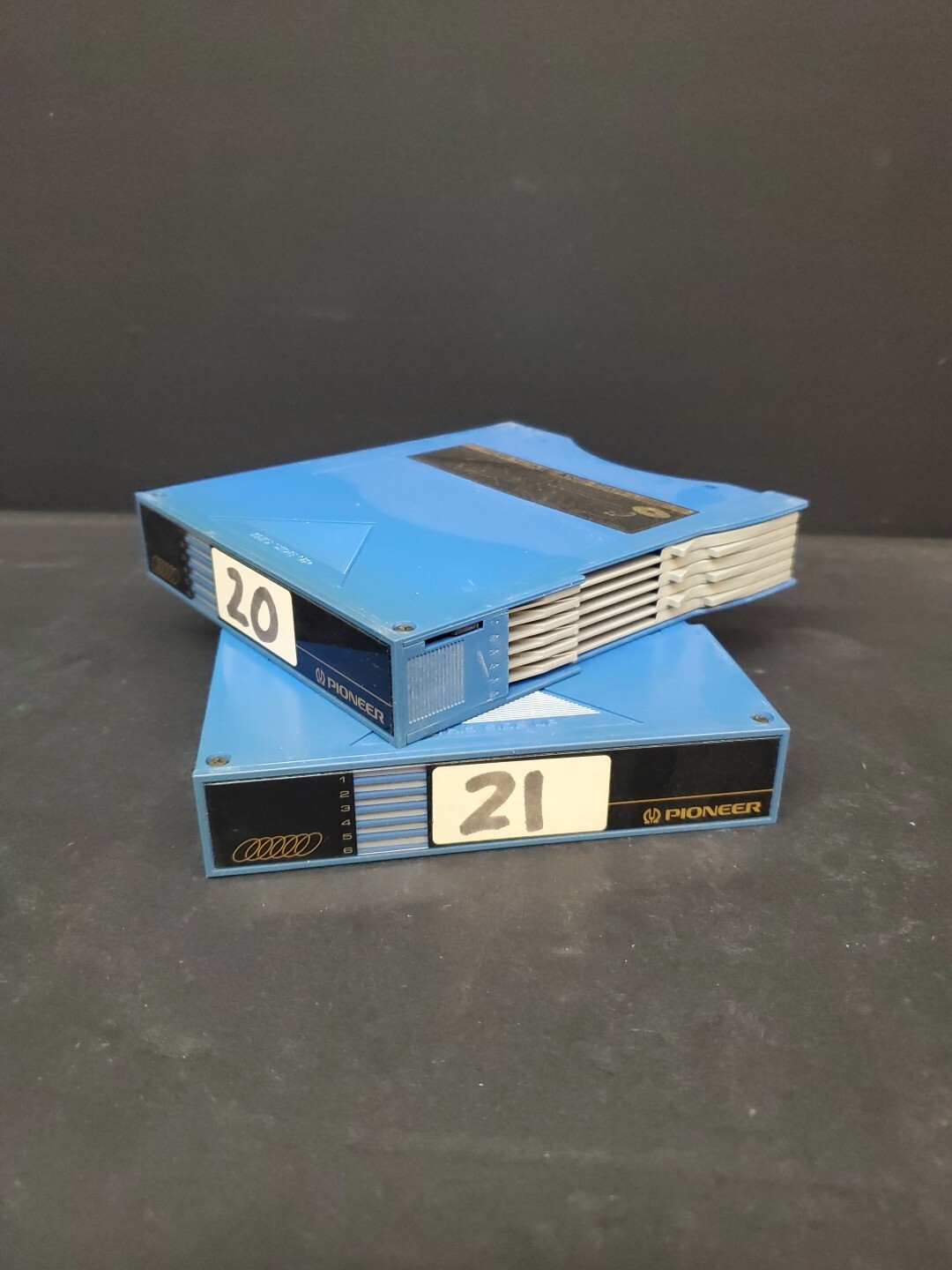 Pioneer OEM 6-Disc CD Cartridge Magazine Multi-Play PRW-1141 Blue Lot ...