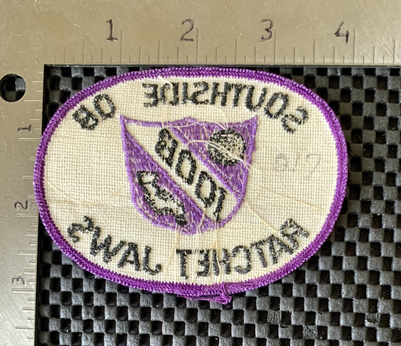 SOUTHSIDE OB RATCHET JAWS 100B EMBROIDERED SEW ON ONLY PATCH 4" x 3 ...