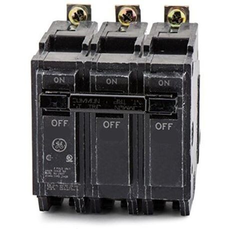 GE THQB Mini Circuit Breaker, 100 Amp, 3 Pole, 120/240 VAC, 10 kAIC | eBay