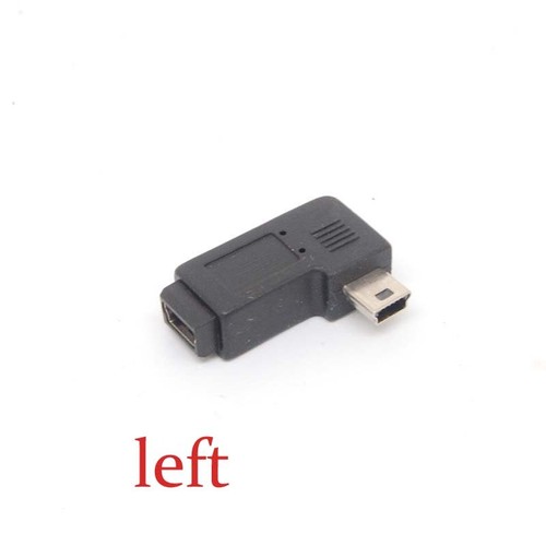 premium Mini USB Male left/right-Angle to Mini USB Female adapter ...