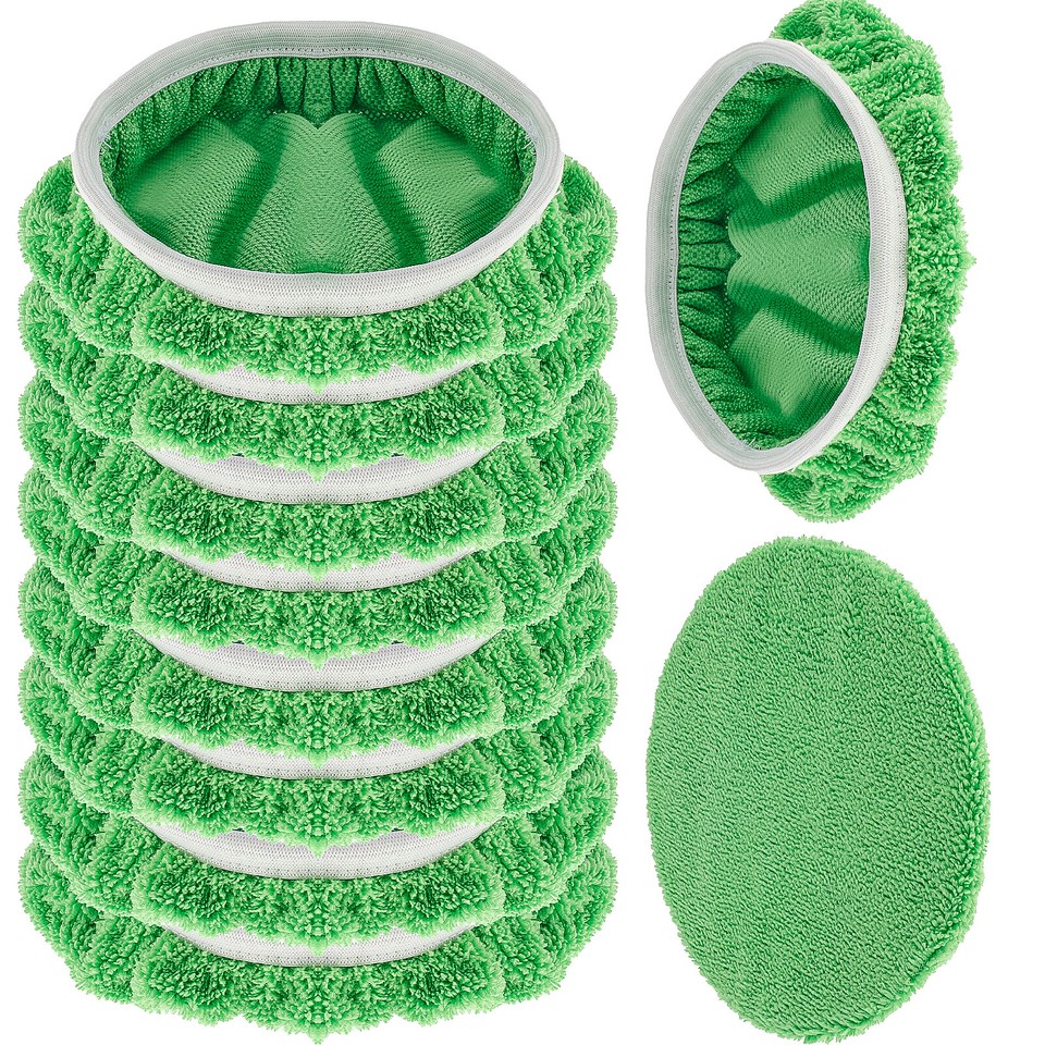 10Pcs Reusable Mop Pads Microfiber Mop Head Pads for 10-12 Inch Mop ...