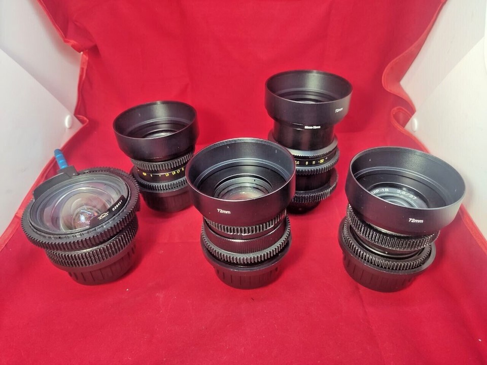 Cine Mod Lens Set 20/28/37/50/58/85/135mm Arri PL Canon Mir Jupiter ...