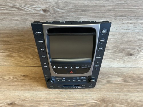 LEXUS GS300 GS350 FRONT NAVIGATION RADIO GPS STEREO HEADUNIT SCREEN OEM ...