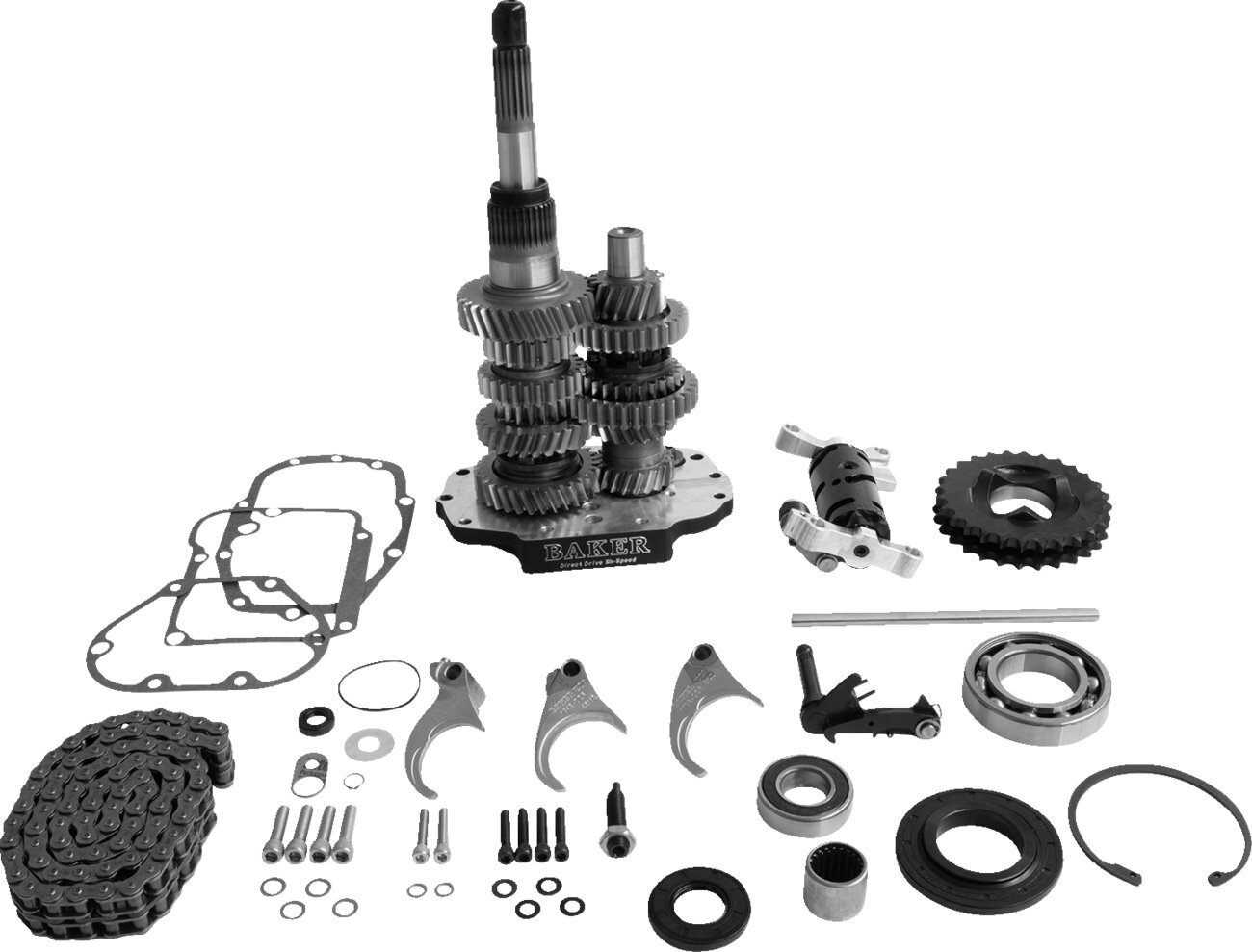 Baker Standard DD6 Complete Direct Drive 6-Speed Builders Kit (DD6-411S ...