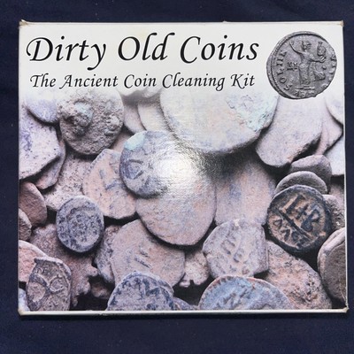Vtg New Sealed Dirty Old Coins The Ancient Coin Cleaning Kit w Coin ...