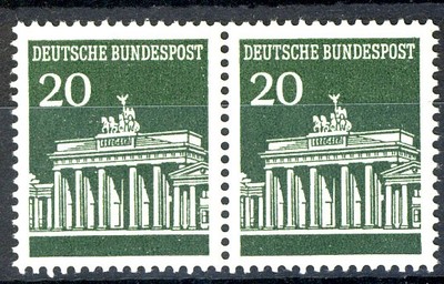 507 Brandenb. Tor 20 Pf waag. Paar ** postfrisch | eBay.de