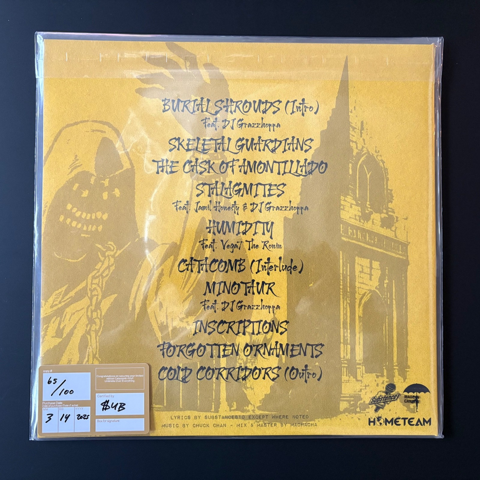 Substance810 x Chuck Chan - Catacomb - Vinyl - Clear w/ Blue Splatter ...