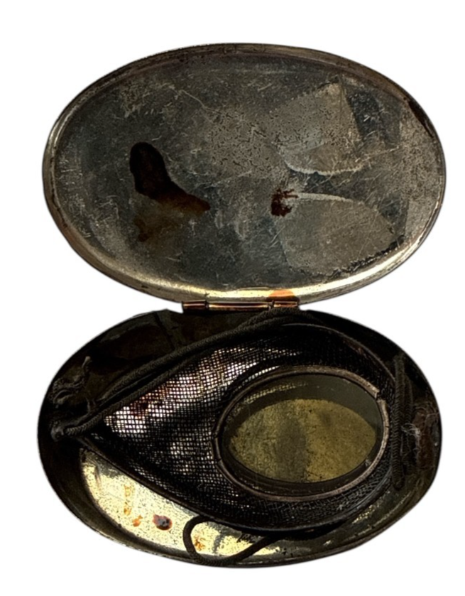 Antique artillery civil war goggles Gray Lens Wire mesh safety railroad ...