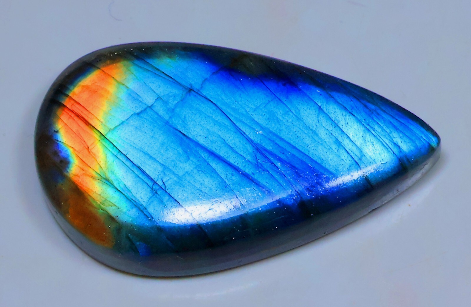 100% NATURAL DEEP BLUE FIRE LABRADORITE FANCY CABOCHON GEMSTONE GF- | eBay