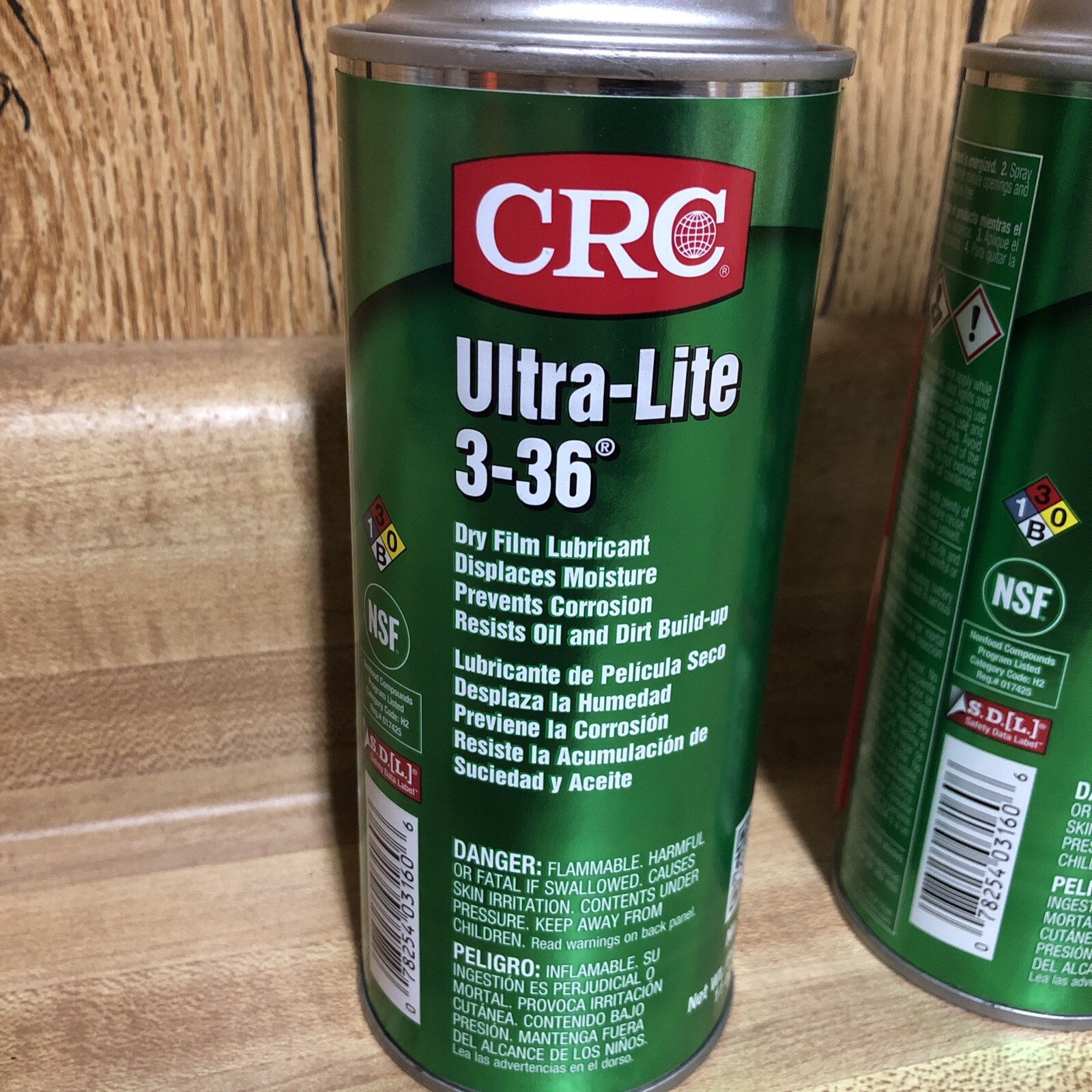 2 Pack CRC Industrial Ultra-Light 3-36 Dry Film Lubricant, 03160, 11 Oz ...