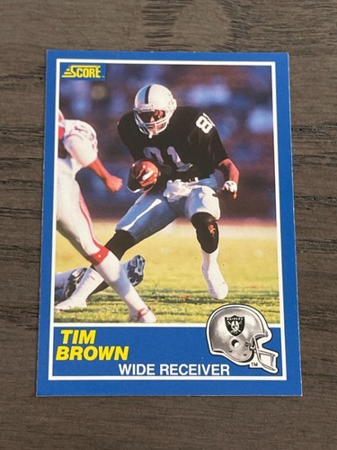 1989 Score Tim Brown Rookie #86 Oakland Raiders | eBay