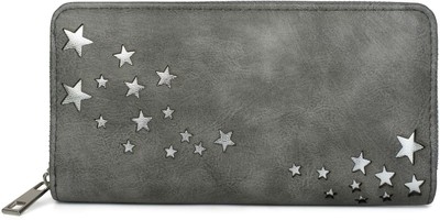 Damen Portemonnaie Metallic Stern Cut-Outs, Reißverschluss, Geldbörse ...