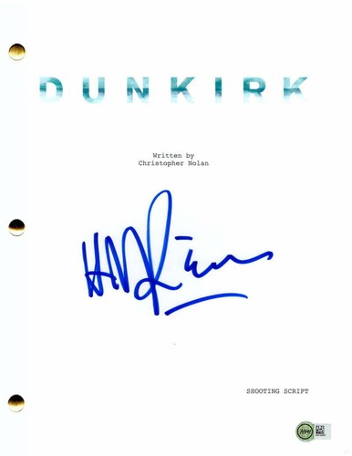 COMPOSER HANS ZIMMER SIGNED AUTOGRAPH DUNKIRK MOVIE SCRIPT ...