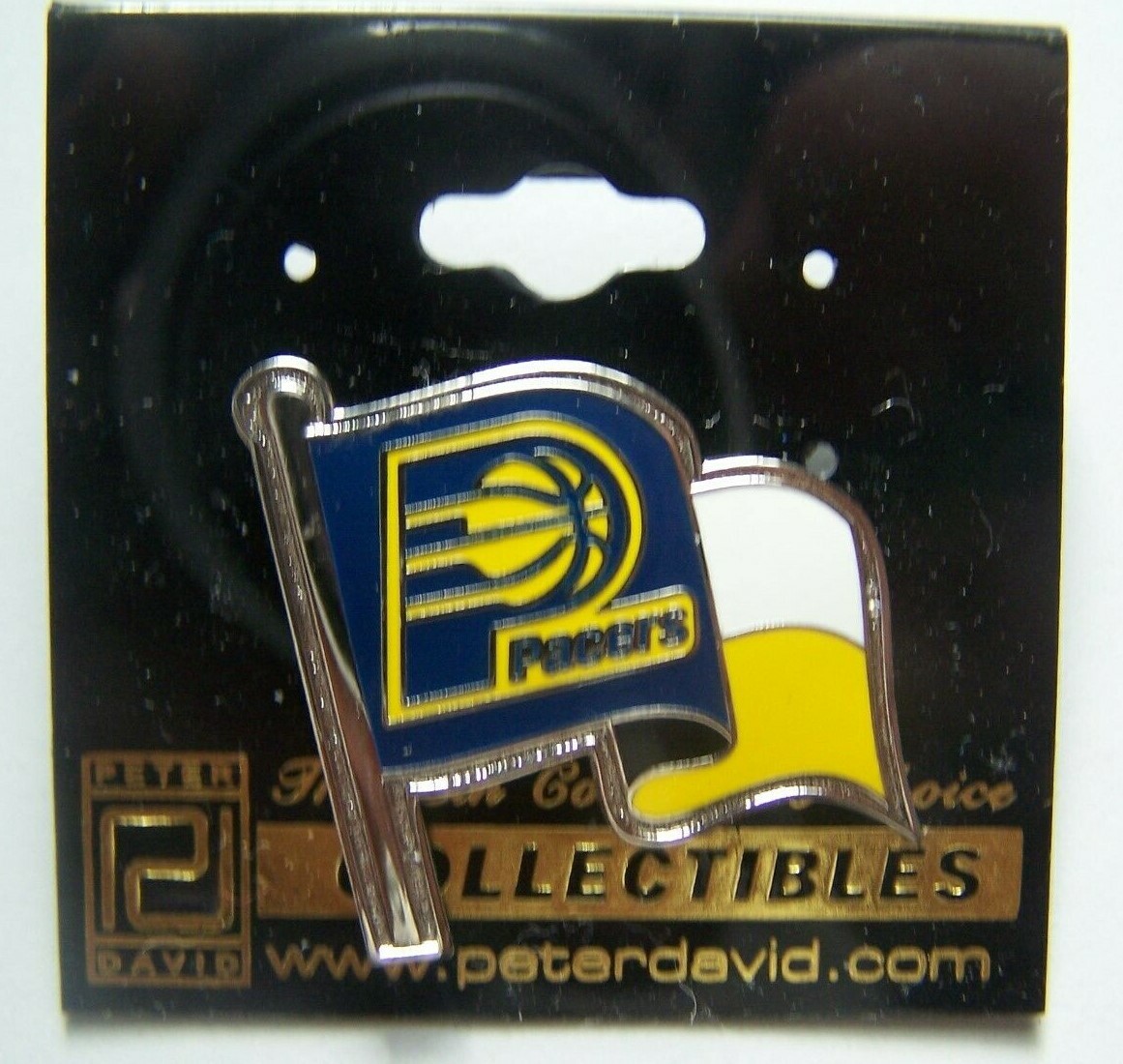 NBA Indiana Pacers Flag Pin 2002 Peter David Basketball OOP NICE ...