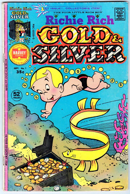 Richie Rich Gold & Silver #01 - 1st Issue! Nice Harvey Giant Comic 1975 ...
