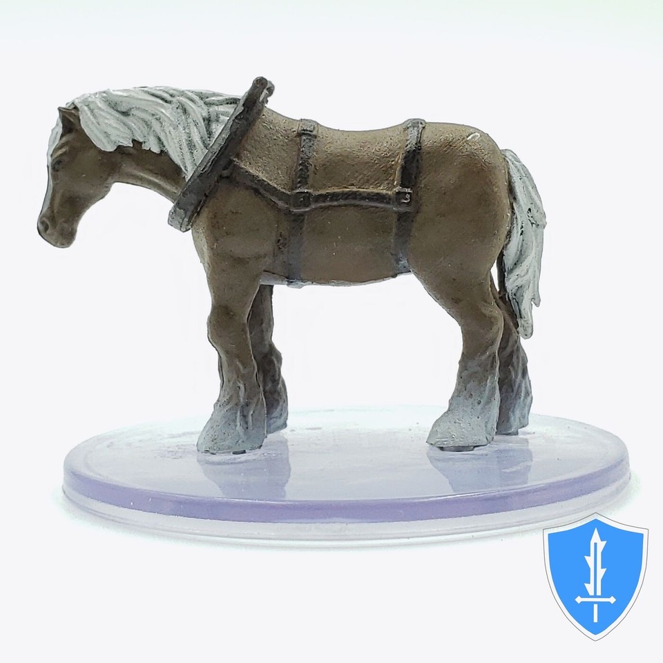 Draft Horse - Rusty Dragon Inn #26 Pathfinder Battles D&D Miniature | eBay