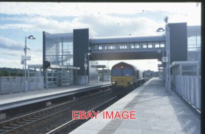 ORIGINAL 35mm SLIDE CLASS 66 LOCO NO 66091 AT EDINBURGH PARK STATION 6/ ...