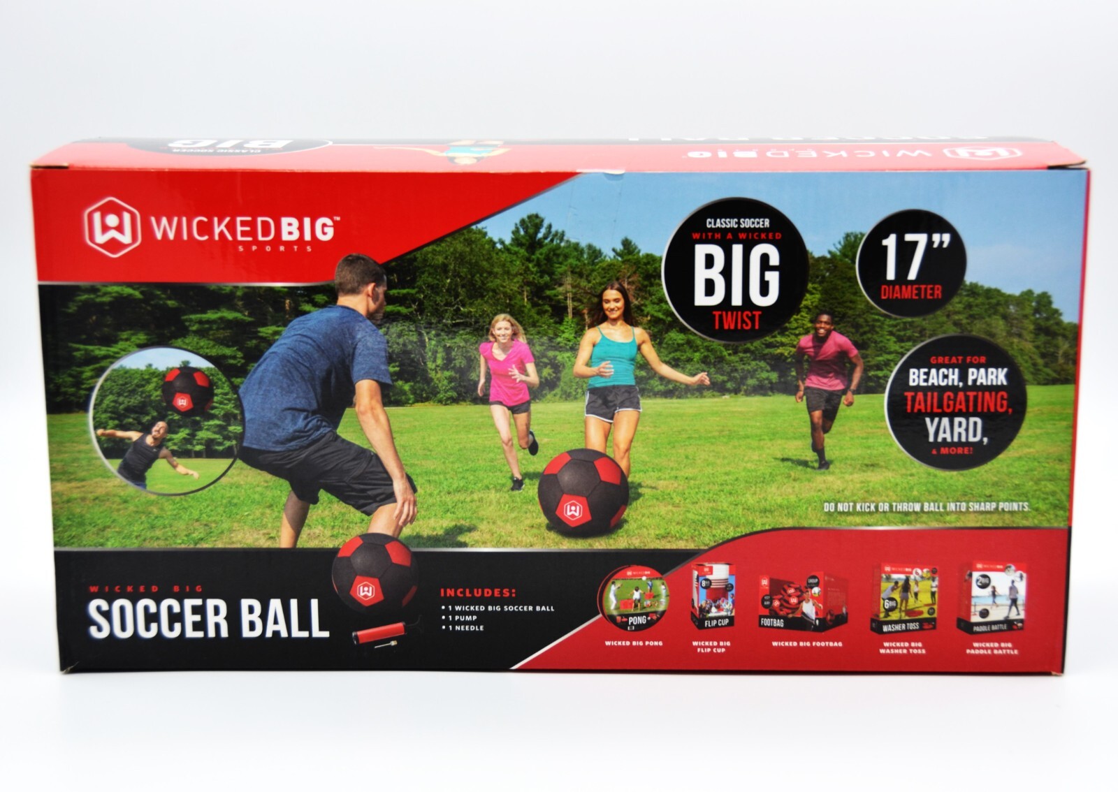 18" Wicked Big Sports Soccer Ball Supersized for Outdoor Sport Tailgate ...