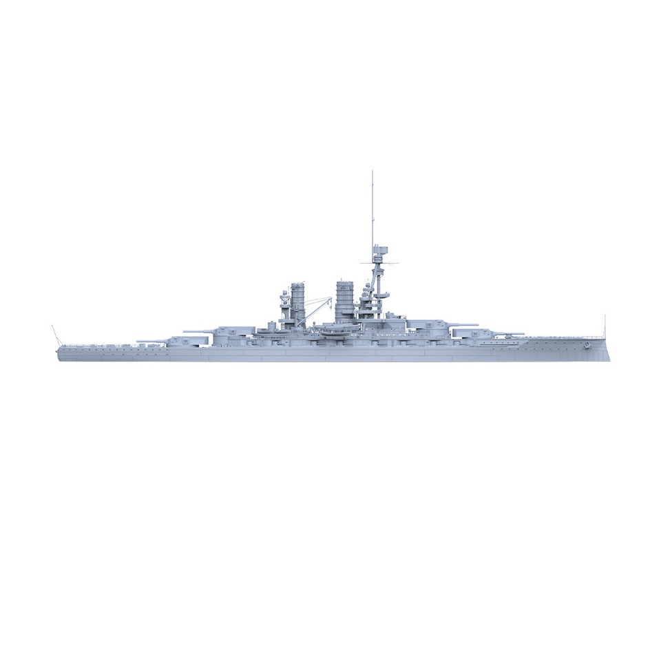 Model Kits 1/350 Military Model Kit German Navy Bayern-class SMS Baden ...