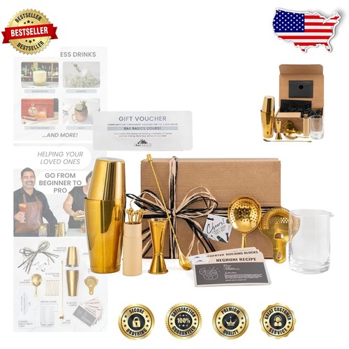 Professional Barware Set - 32-Piece Cocktail Kit for Effortless ...