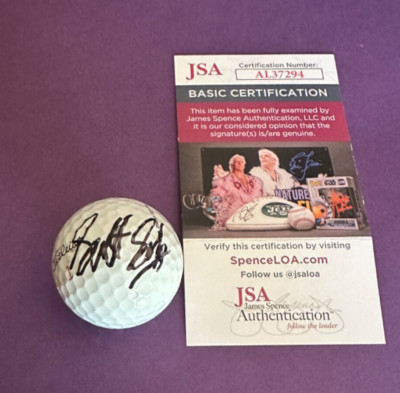 MASTERS CHAMP Scottie Scheffler BOLDLY Signed Autographed Golf ball JSA ...