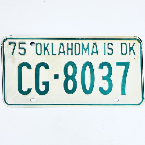 1975 United States Oklahoma Craig County Passenger License Plate CG ...
