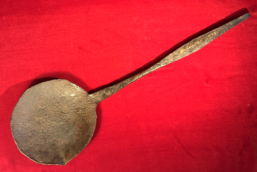RARE REVOLUTIONARY WAR ERA BLACKSMITH FORGED LEAD POURING LADLE / FOUND ...