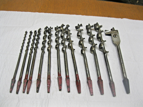 Older Irwin Expansion Bit & Craftsman Auger Hand Drill Brace Bits | eBay