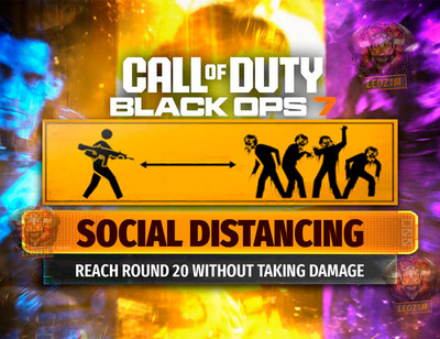 Social Distancing Calling Card Round 20 - Black Ops 7 Zombies DARK OPS ...