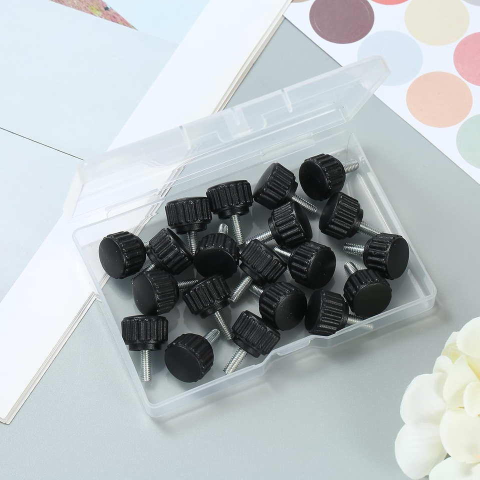 20 Pcs M4 X 10 Mm Threaded Knurled Thumbscrew, Monitor Screws Vesa ...