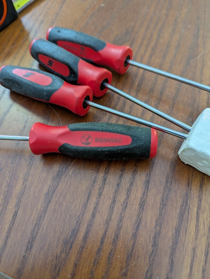 NEW Snap-on Tools USA RED Mini Instinct Soft Grip Straight Awl Pick ...