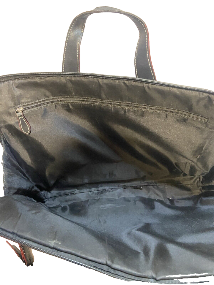 Lodis Leather Black Laptop Business Bag Organizational Pocket 13H X 14 ...