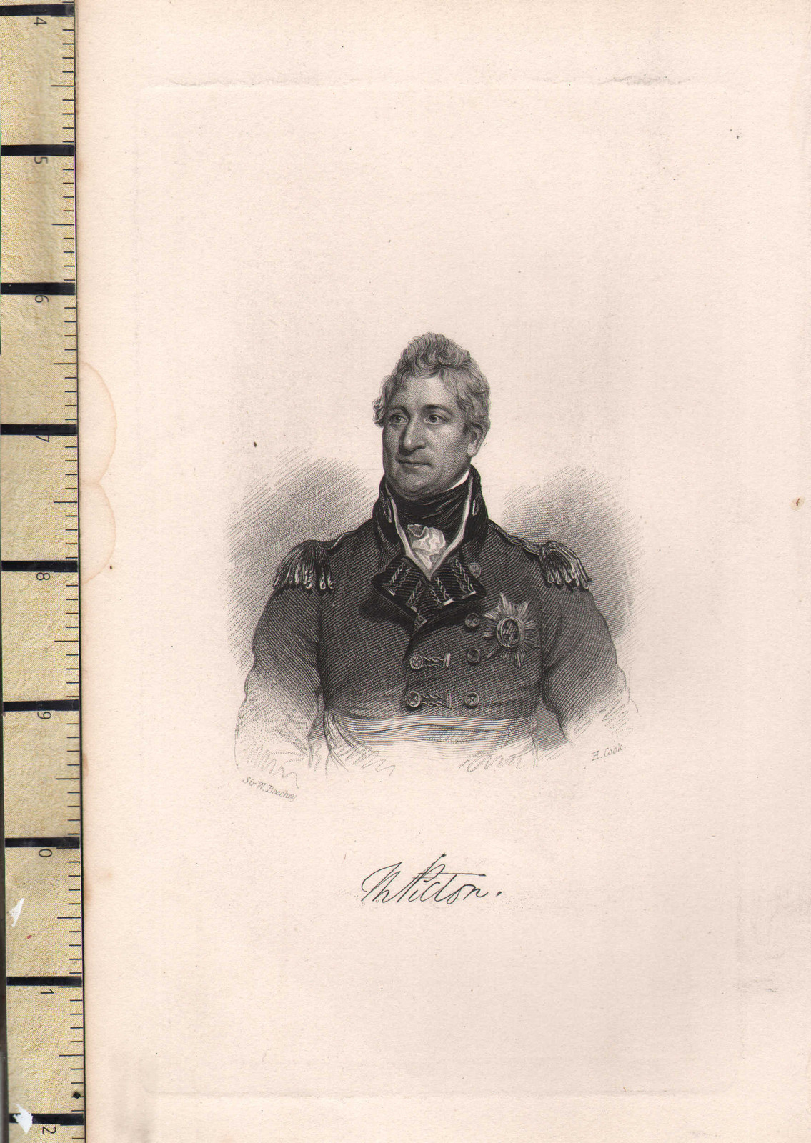 c1830 GEORGIAN PRINT ~ georgian MALE PORTRAIT FACSIMILE SIGNATURE | eBay