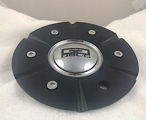 Double G Flat Black & Chrome Wheel Center Cap # 504H174-1 (1 CAP) NEW ...