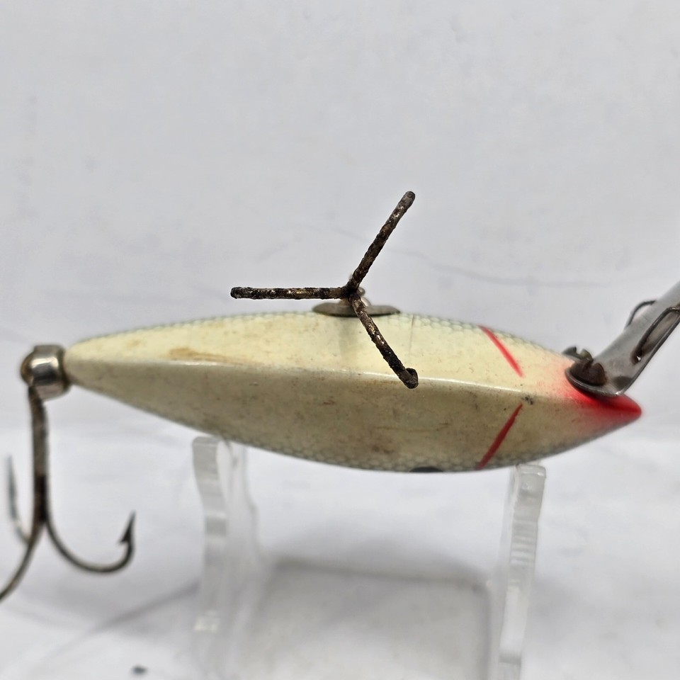 Vintage TRUE TEMPER SHAD Crippled Fishing Lure Frog Crankbait Double ...