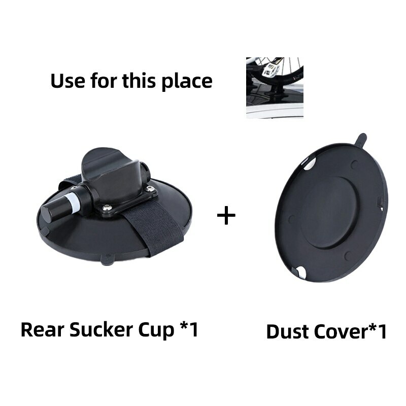 ROCKBROS Bike Car Roof Racks Front & Rear Suction Cup 9mm 12mm 15mm ...