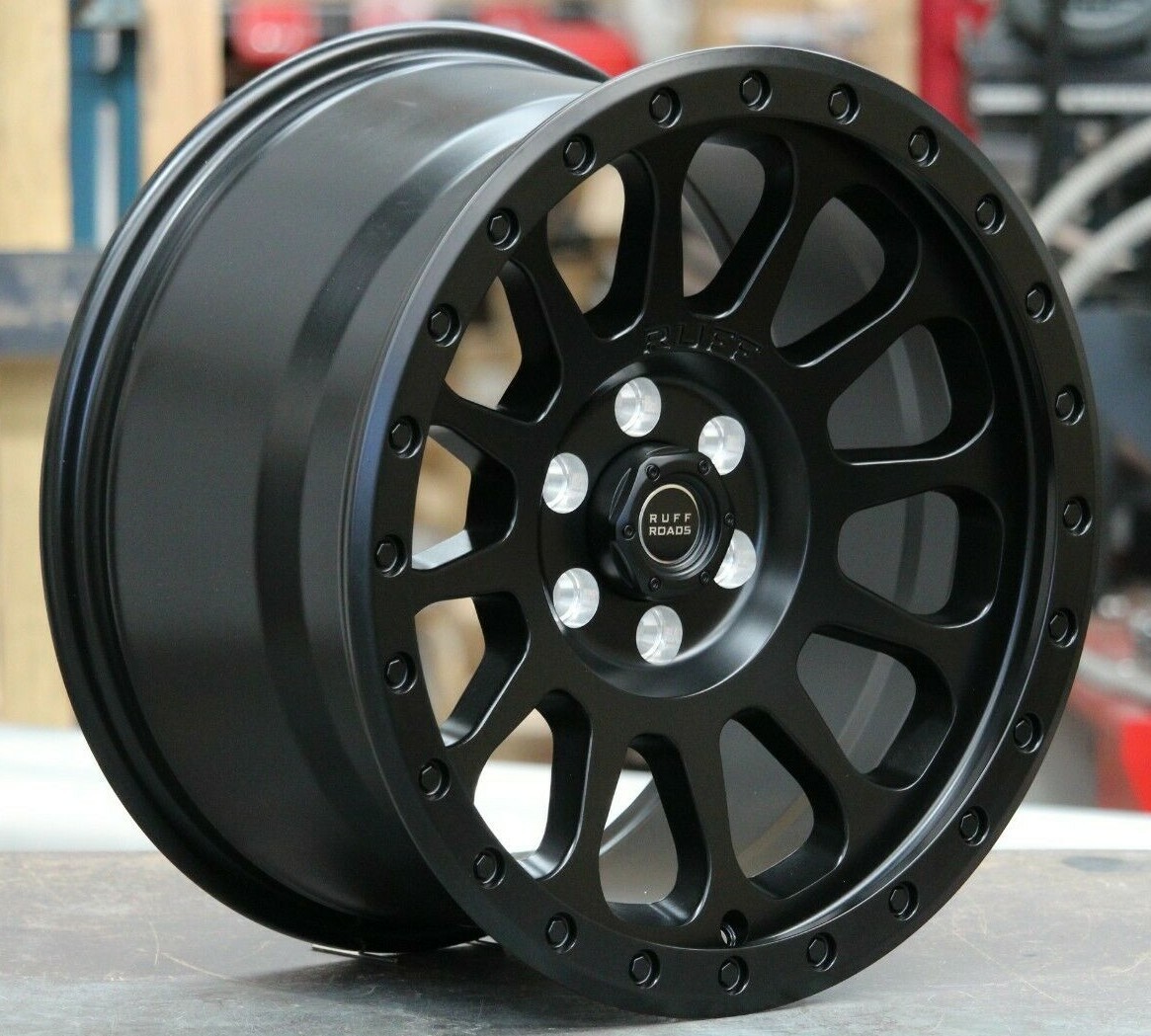 VW AMAROK TDI 550 CORE 17"x9J RUFF ROADS Wheels Satin Black +25 TUFF ...