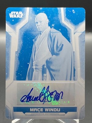 2020 Star Wars Holocron auto Samuel L. Jackson as Mace Windu Printing ...