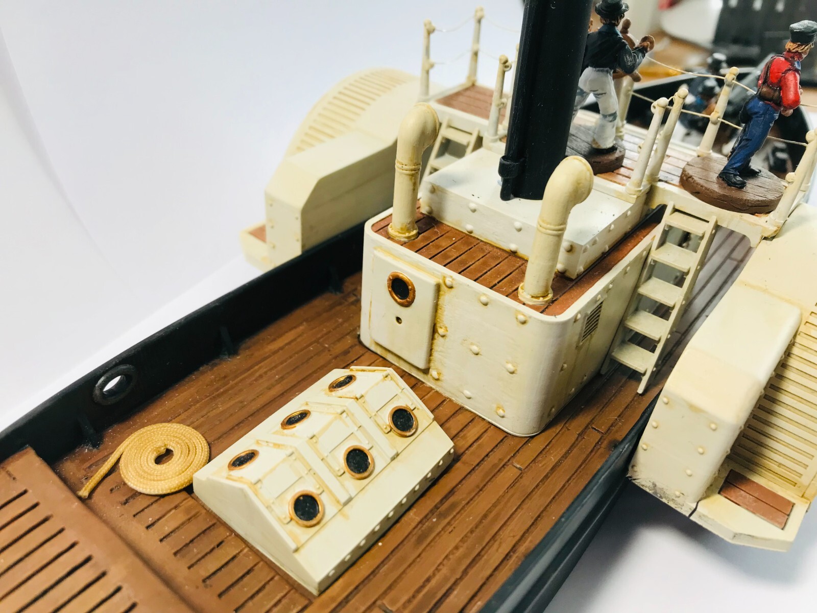 'HMS Avon' Gun Boat-Side Paddle Steamer plastic model kit 28mm/ 1/56 ...