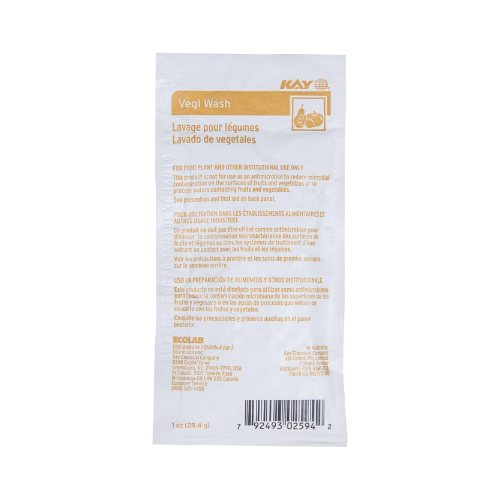 Kay Vegi Wash Lavado de Vegetales #1110398, QTY 100 per case, EXP: 2024 ...